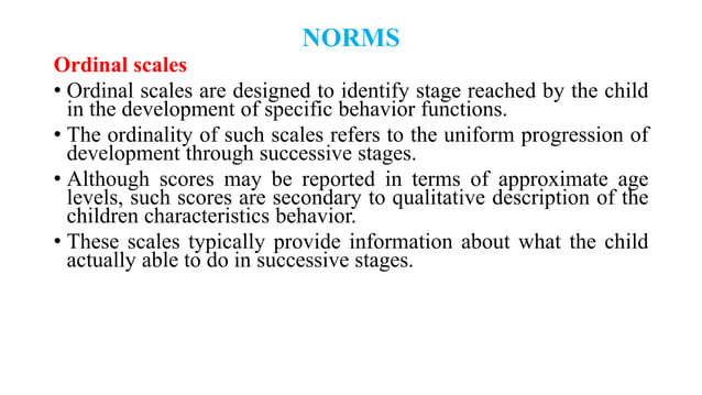 Norms and the Meaning of Test Scores | PPTX