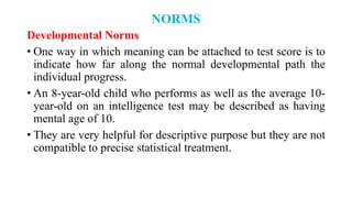 Norms and the Meaning of Test Scores | PPTX