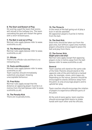 Scottish FA Player Pathway 4v4 | PDF