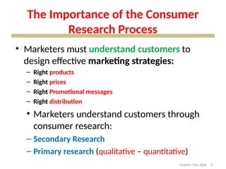 The Consumer research process and .ppt