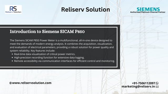 Why Siemens SICAM P850 is the Best Choice for Comprehensive Energy ...