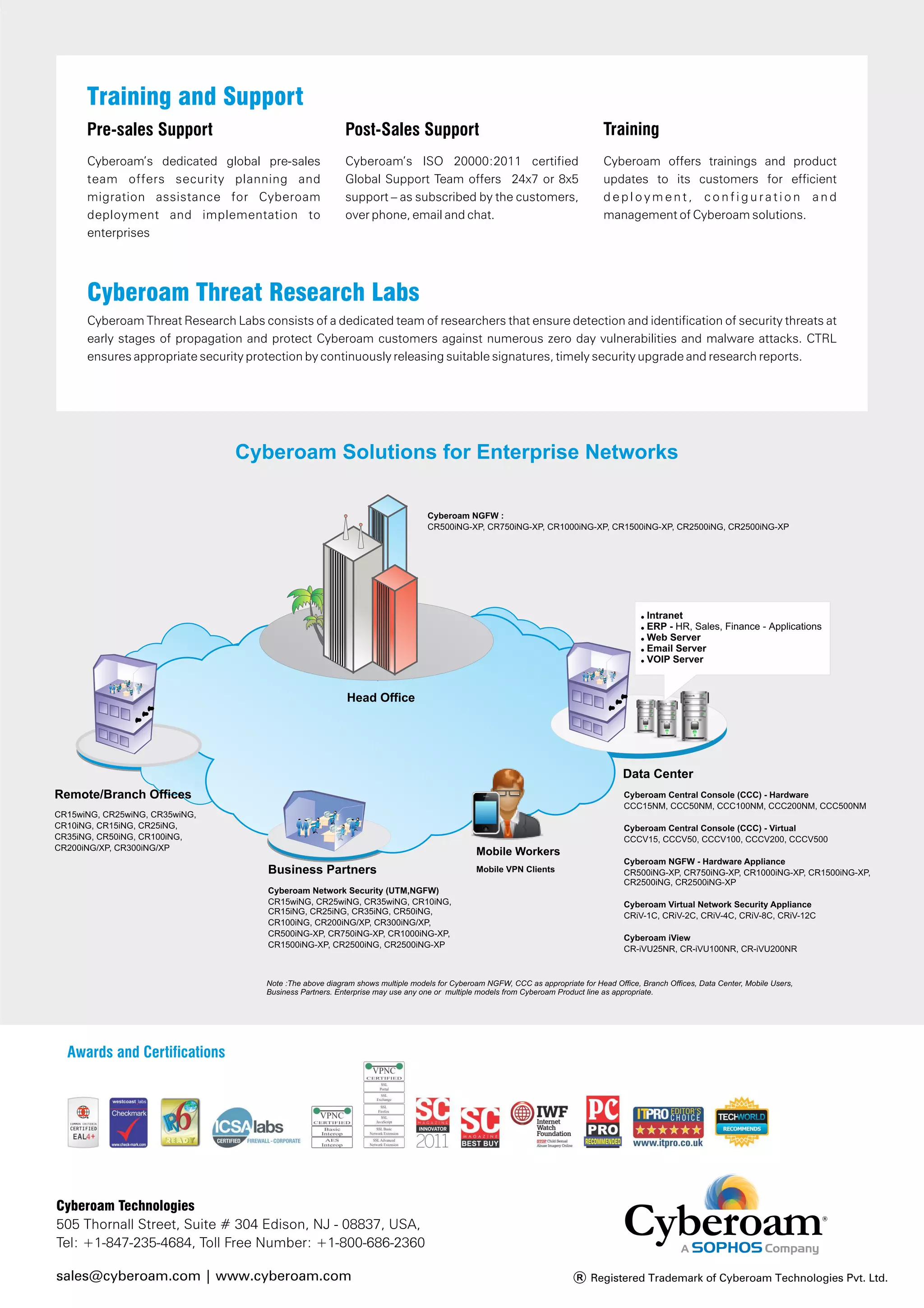 CyberoamBrochure | PDF | Information and Network Security | Computing