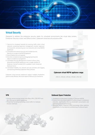 CyberoamBrochure | PDF | Information and Network Security | Computing