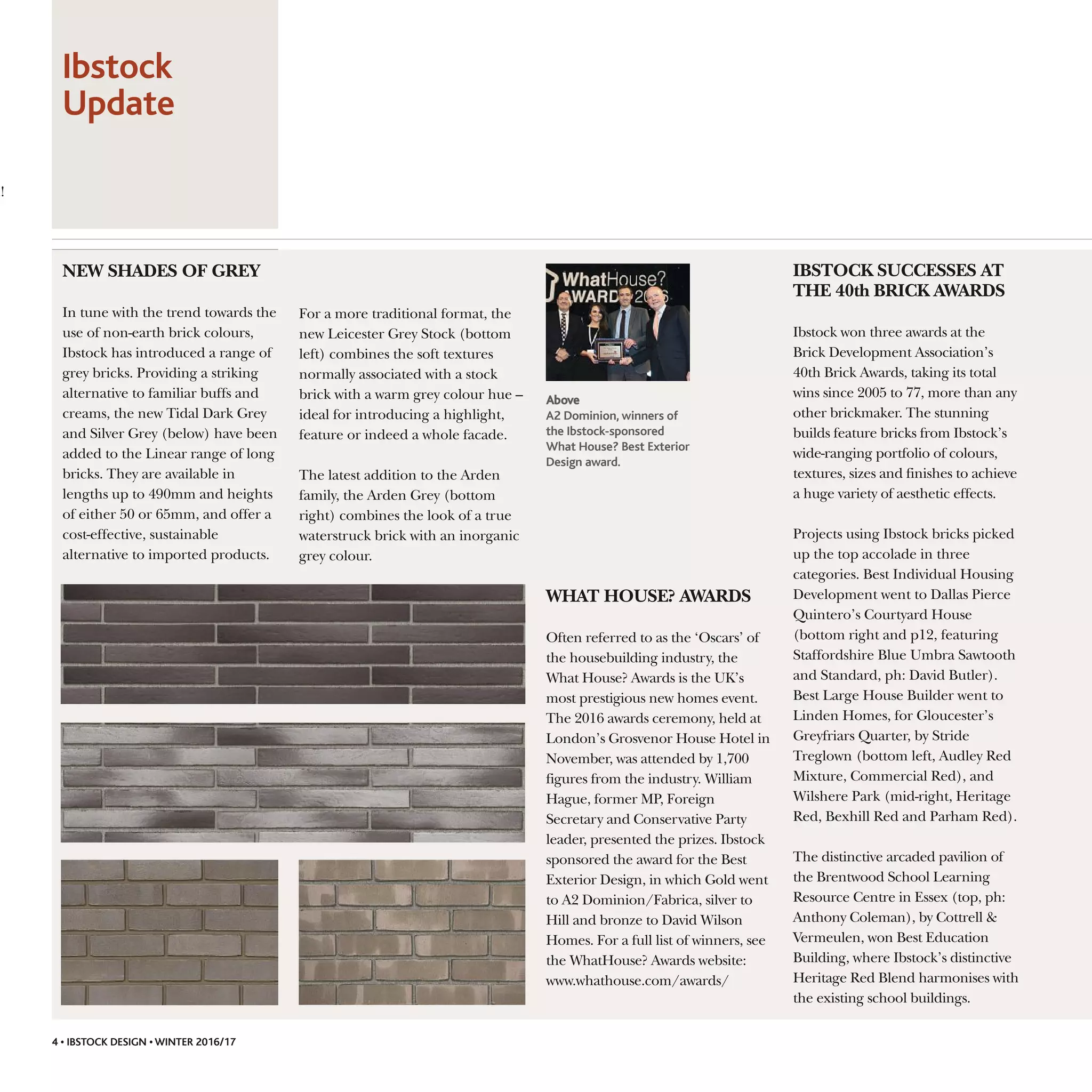 Design IBSTOCK BRICK Winter 16-17 | PDF