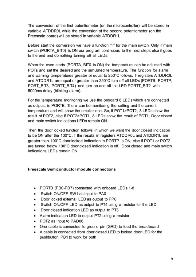 Freescale Microcontroller programming | PDF