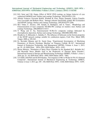 MICROSTRUCTURAL STUDY AND TRIBOLOGICAL BEHAVIOR OF WC-Co COATINGS ON STAINLESS STEEL PRODUCED BY ...
