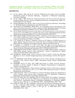MULTI OBJECTIVE OPTIMIZATION OF NEAR-DRY EDM PROCESS USING RESPONSE SURFACE METHODOLOGY | PDF