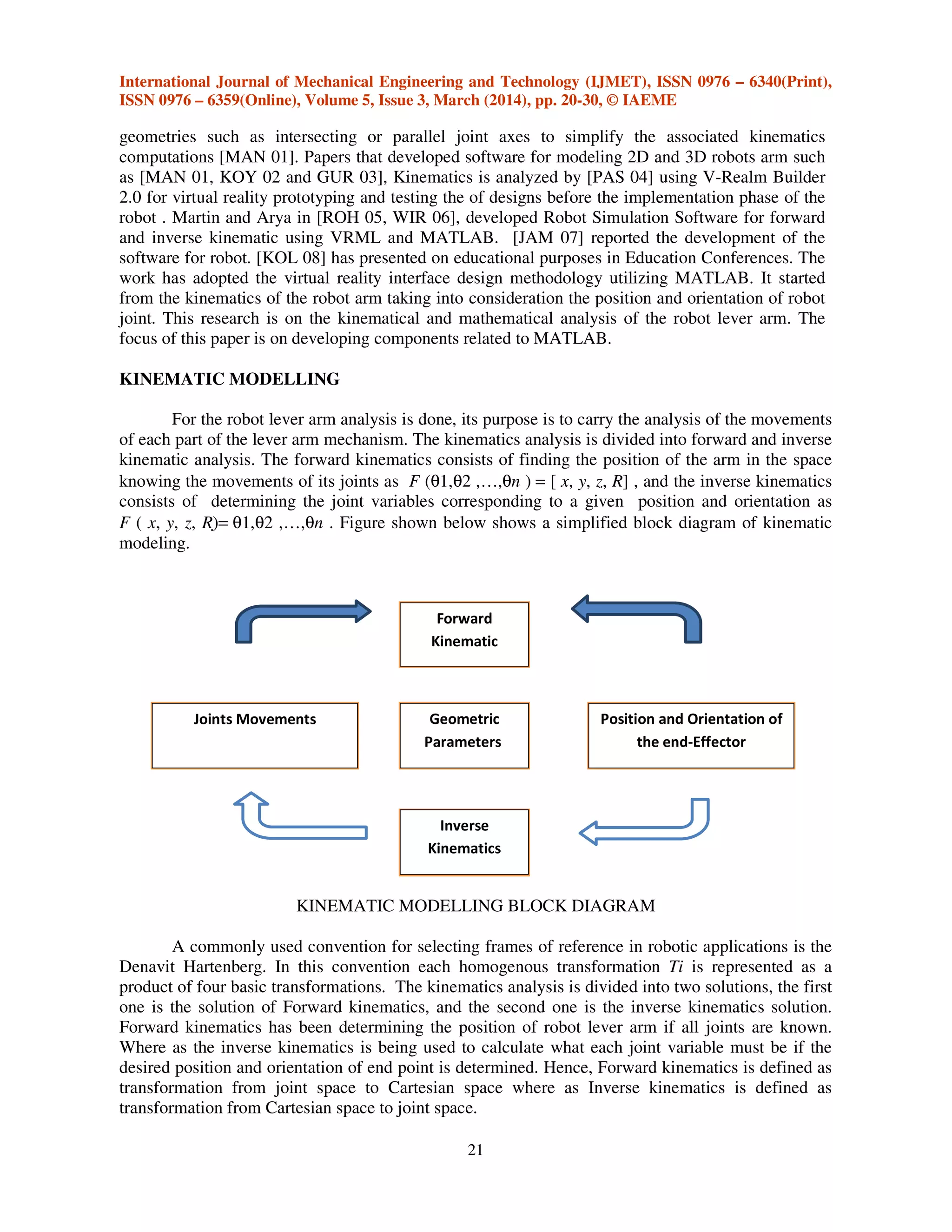 ADVANCEMENT AND STIMULATION OF FIVE DEGREE OF FREEDOM ROBOT LEVER ARM | PDF