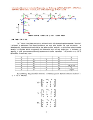 ADVANCEMENT AND STIMULATION OF FIVE DEGREE OF FREEDOM ROBOT LEVER ARM | PDF