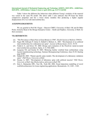 MATERIAL SELECTION AND FE MODELLING FOR INTERVERTEBRAL DISC | PDF