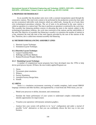 RESEARCH ON PLANT LAYOUT AND PRODUCTION LINE RUNNING SIMULATION IN PISTON FACTORY USING ‘ARENA ...
