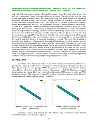 PROBABILISTIC DESIGN AND RANDOM OPTIMIZATION OF HOLLOW CIRCULAR COMPOSITE STRUCTURE BY USING ...