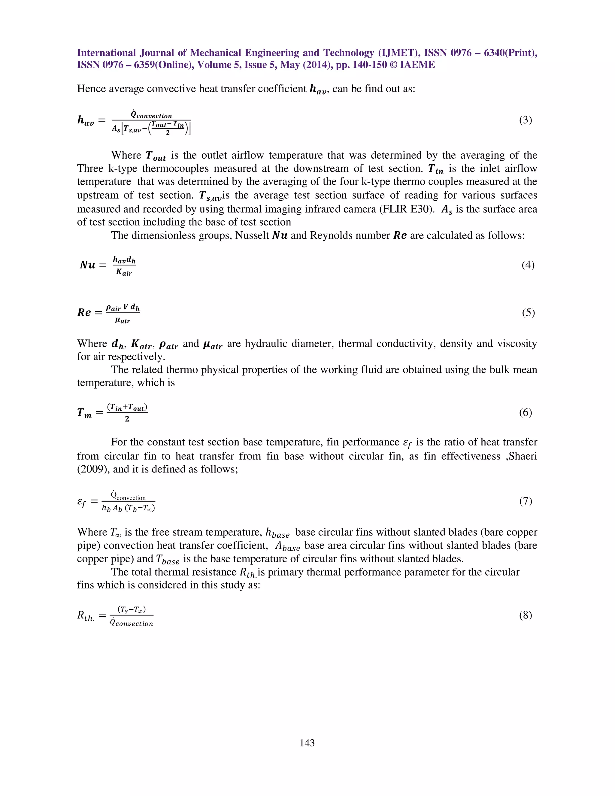 CIRCULAR FINS WITH SLANTED BLADES: UNIFORM HEAT FLUX AND ISOTHERMAL ...