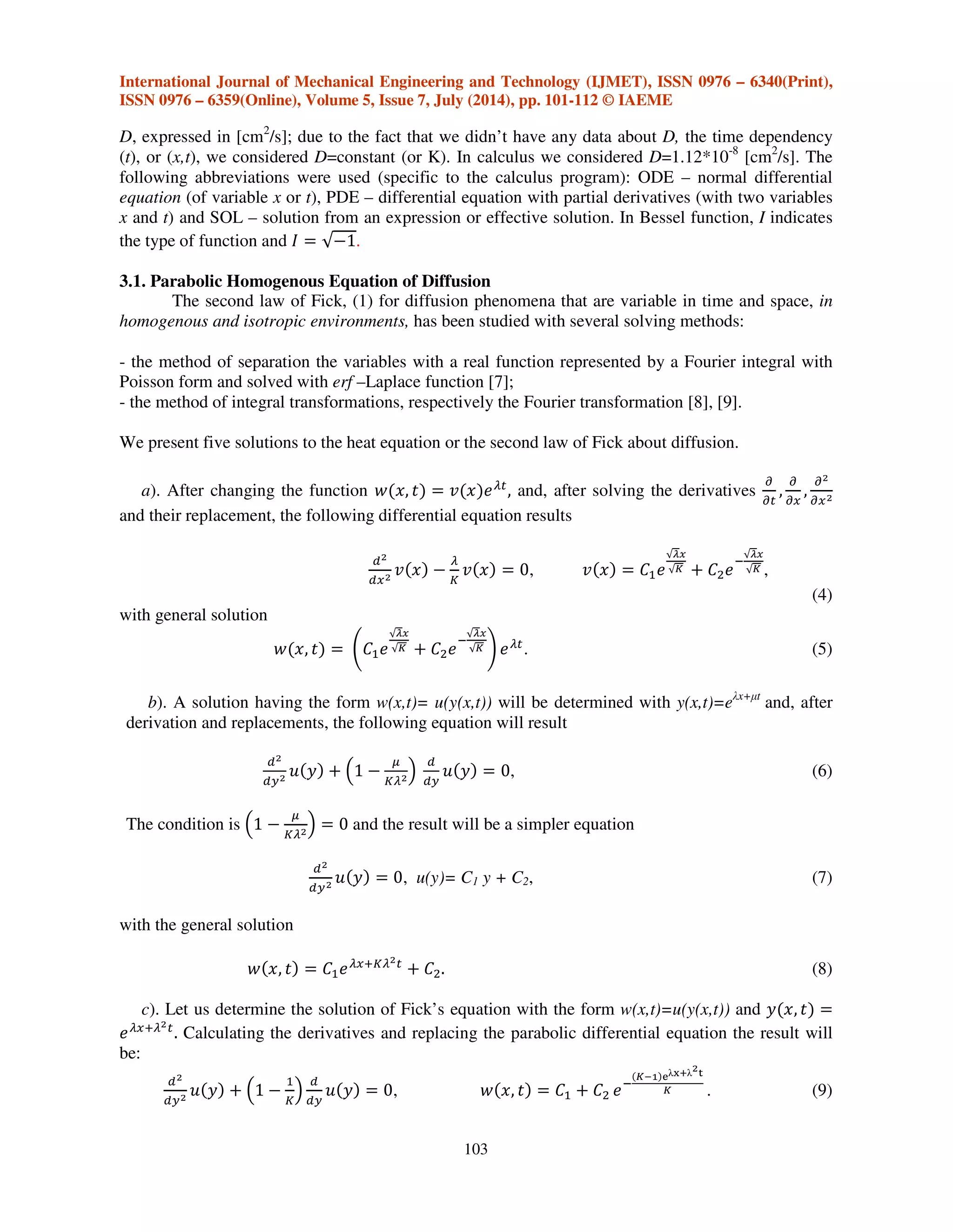 MODELING OF OXYGEN DIFFUSION THROUGH IRON OXIDES LAYERS | PDF