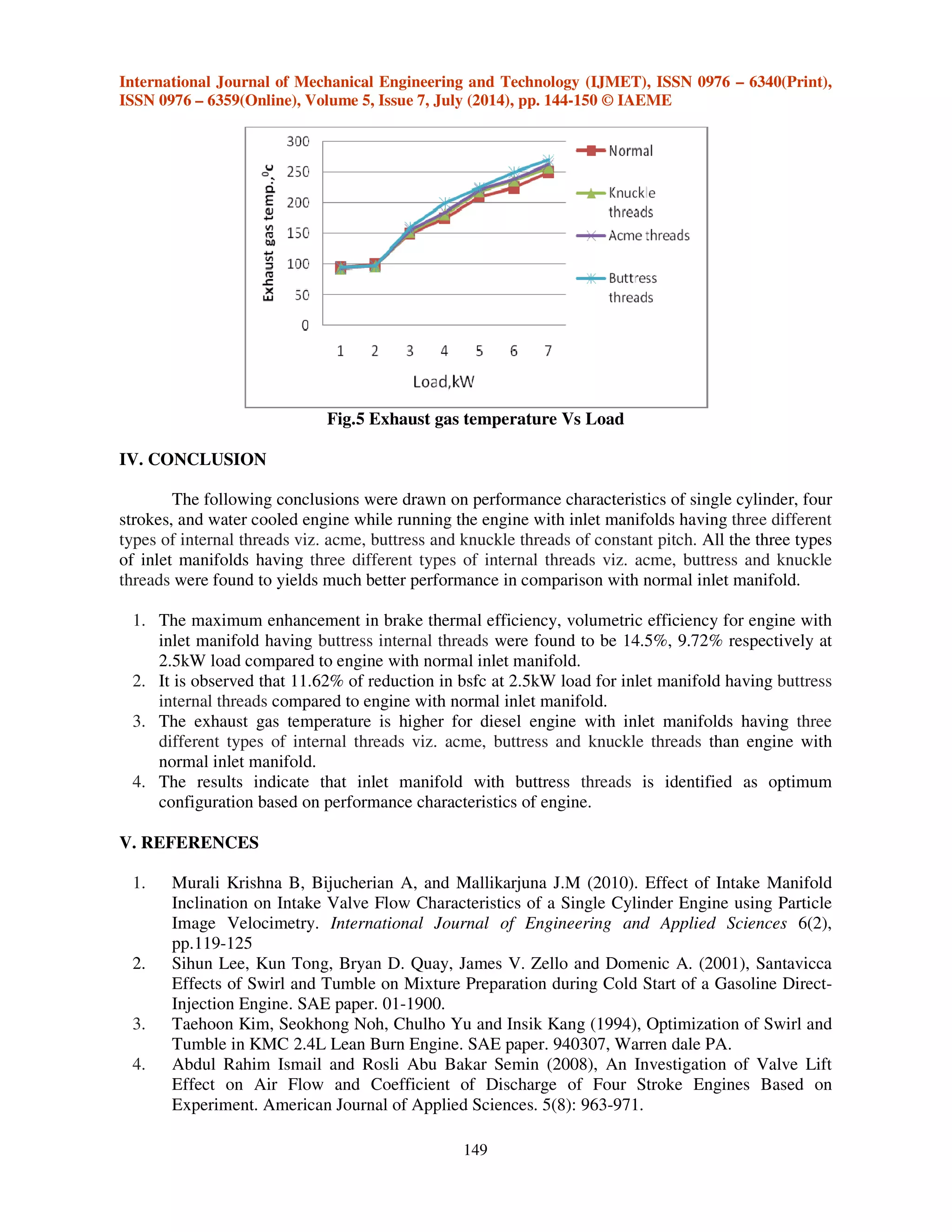 PERFORMANCE ANALYSIS OF SINGLE CYLINDER (DI) DIESEL ENGINE BY AIR SWIRL ...