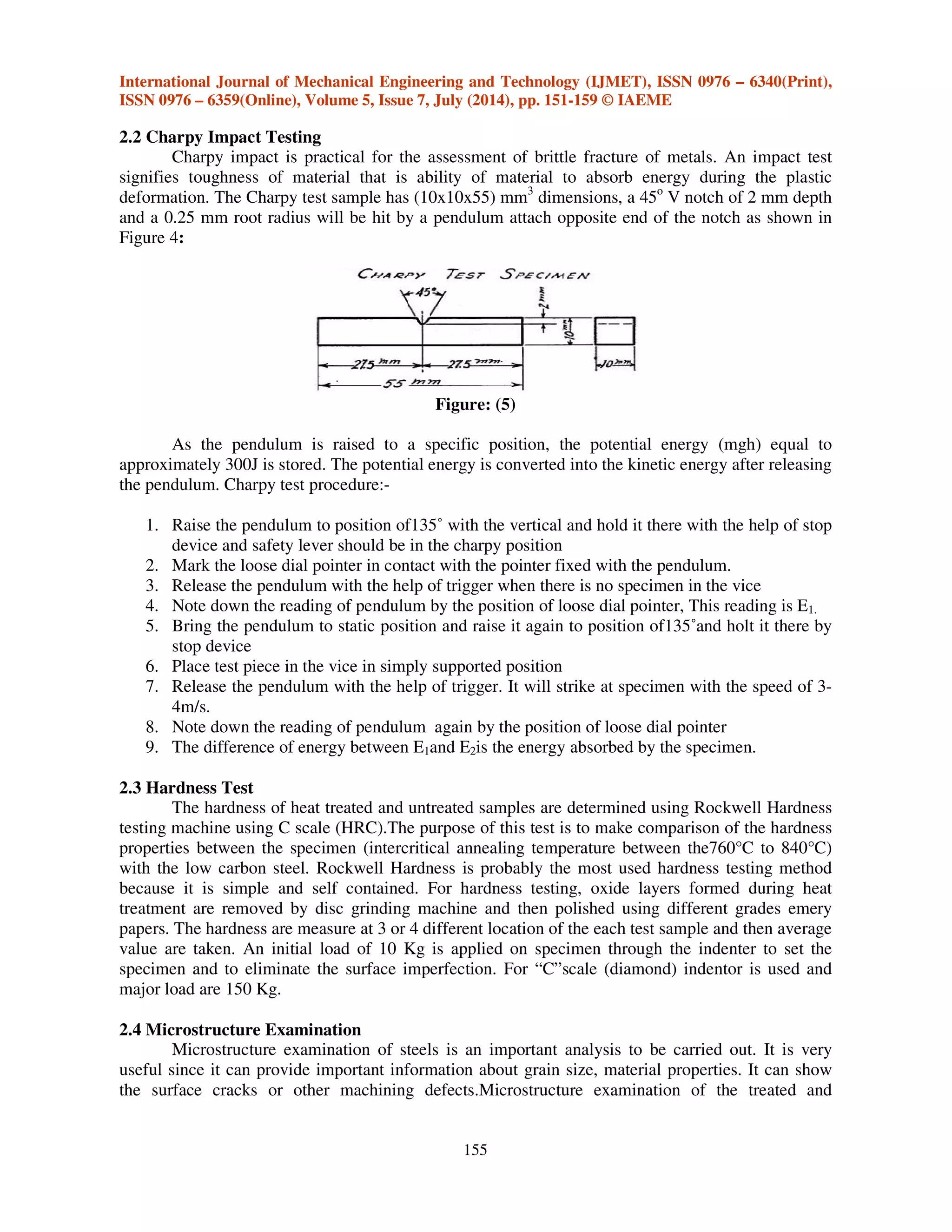 DEVELOPMENT OF DUAL PHASE STEEL AND DETERMINATION OF IT'S MECHANICAL ...