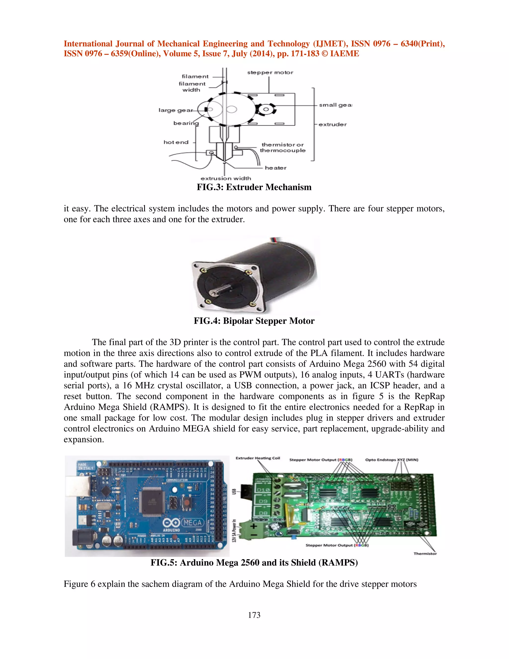 DESIGN AND EXECUTION OF A 3D PRINTER USING A PLA FILAMENT AS A NEW APPLICATION OF ARDUINO | PDF