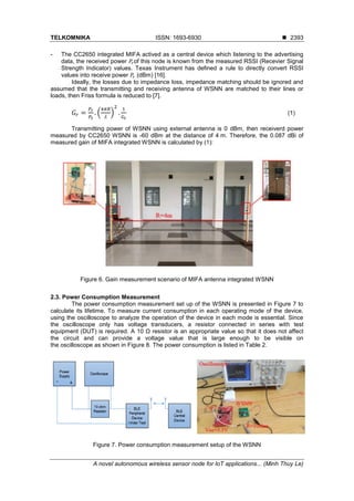 A novel autonomous wireless sensor node for IoT applications | PDF