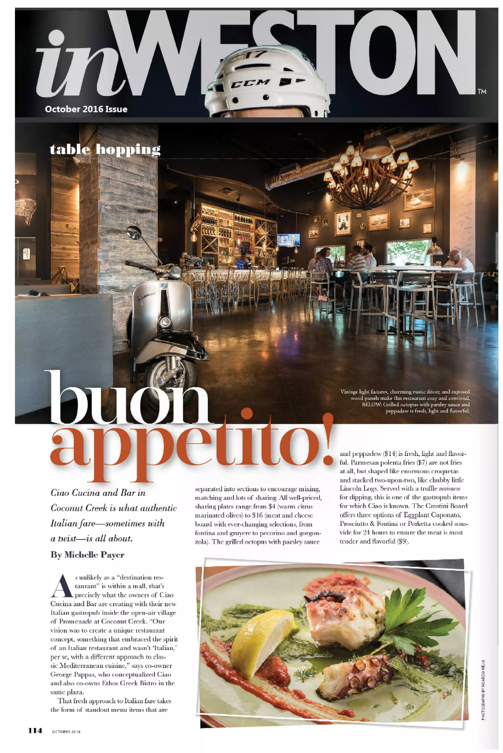 inWeston Magazine - October 2016 Ciao Cucina | PDF