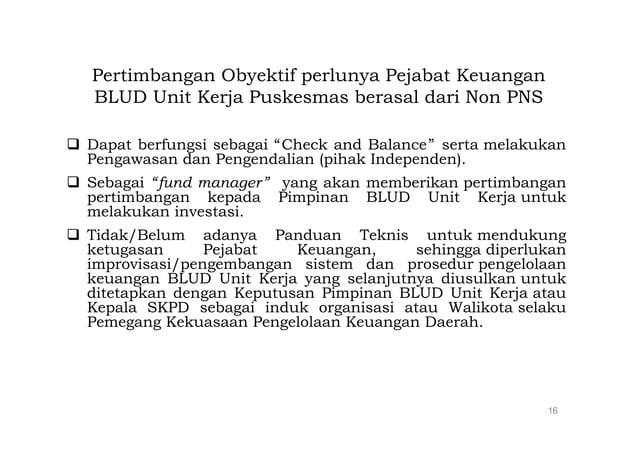 penyusunan pola tata kelola badan layanan umum daerah | PPT