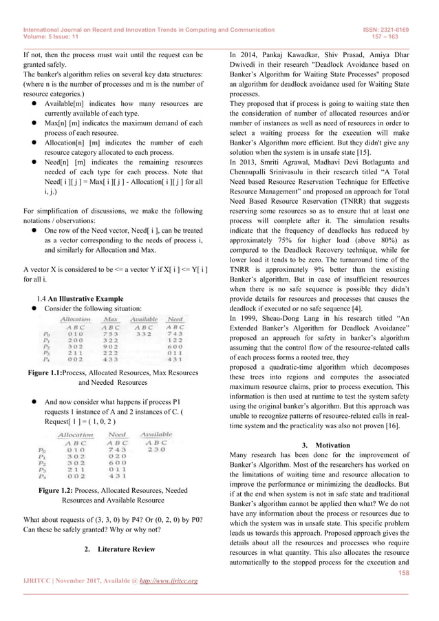 Implementation of Banker’s Algorithm Using Dynamic Modified Approach | PDF | Operating Systems ...