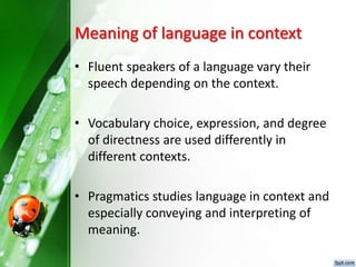 Language and Culture | PPTX