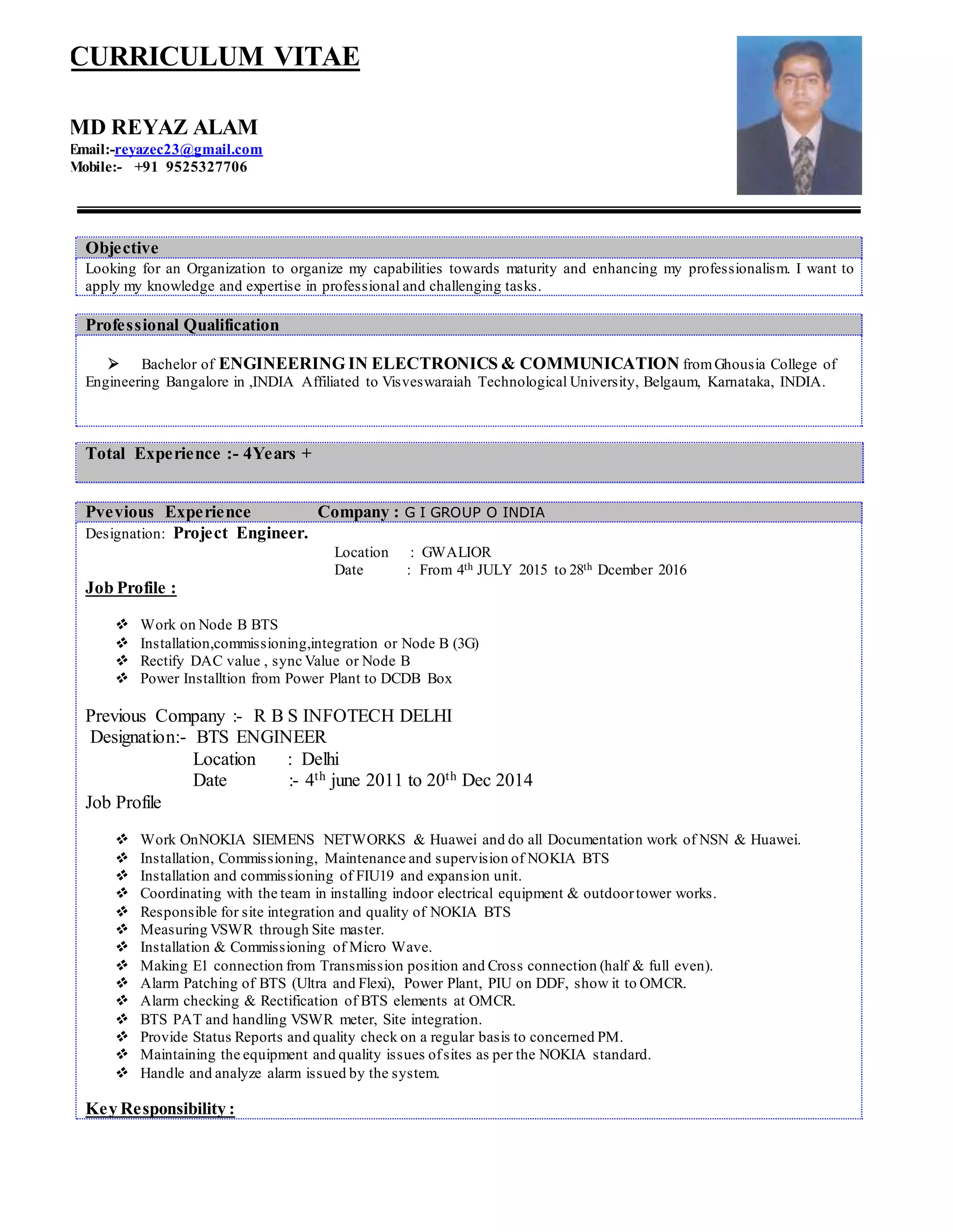 Md Reyaz Alam NSN | PDF