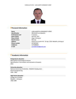 CV-Juan Alberto Hernandez | PDF