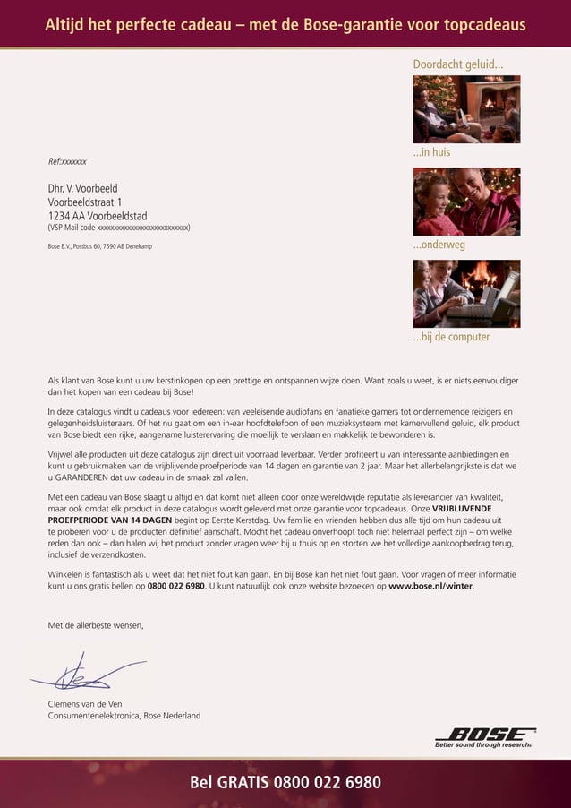 BOSE DMG Letter NL Winter | PDF