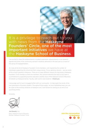 2015 Haskayne Founders' Circle Annual Report | PDF | Non-Profit ...