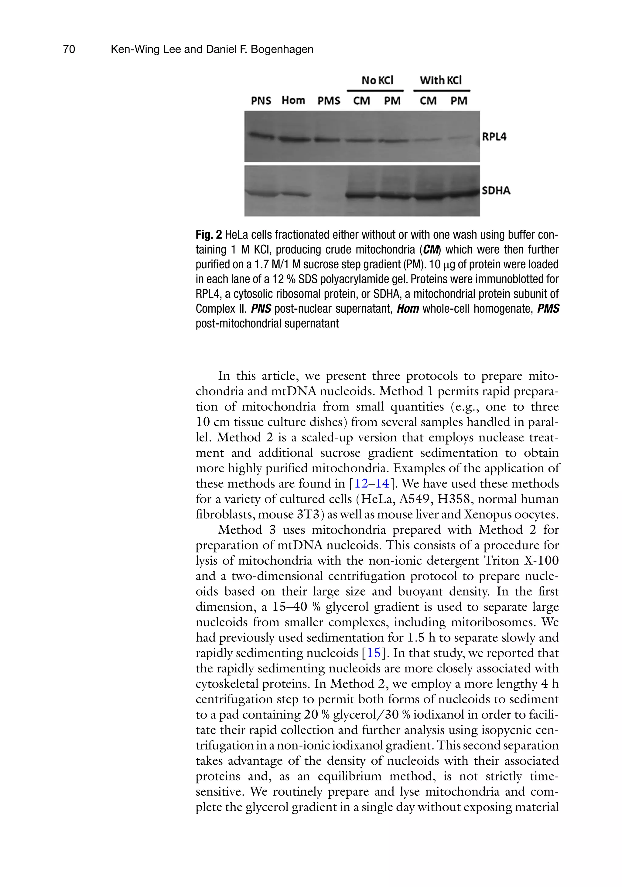 Ken-Wing Lee, Dan Bogenhagen - Scalable isolation of mammalian mito ...