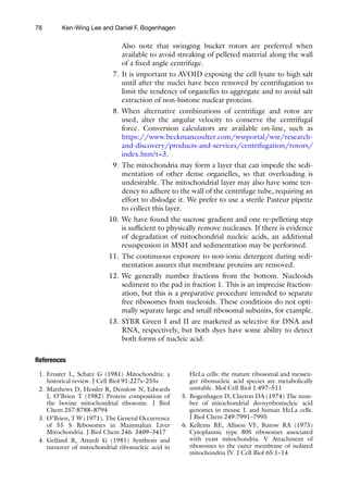 Ken-Wing Lee, Dan Bogenhagen - Scalable isolation of mammalian mito ...
