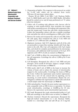 Ken-Wing Lee, Dan Bogenhagen - Scalable isolation of mammalian mito ...