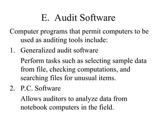 Chapter 13 Auditing Information Technology | PPT