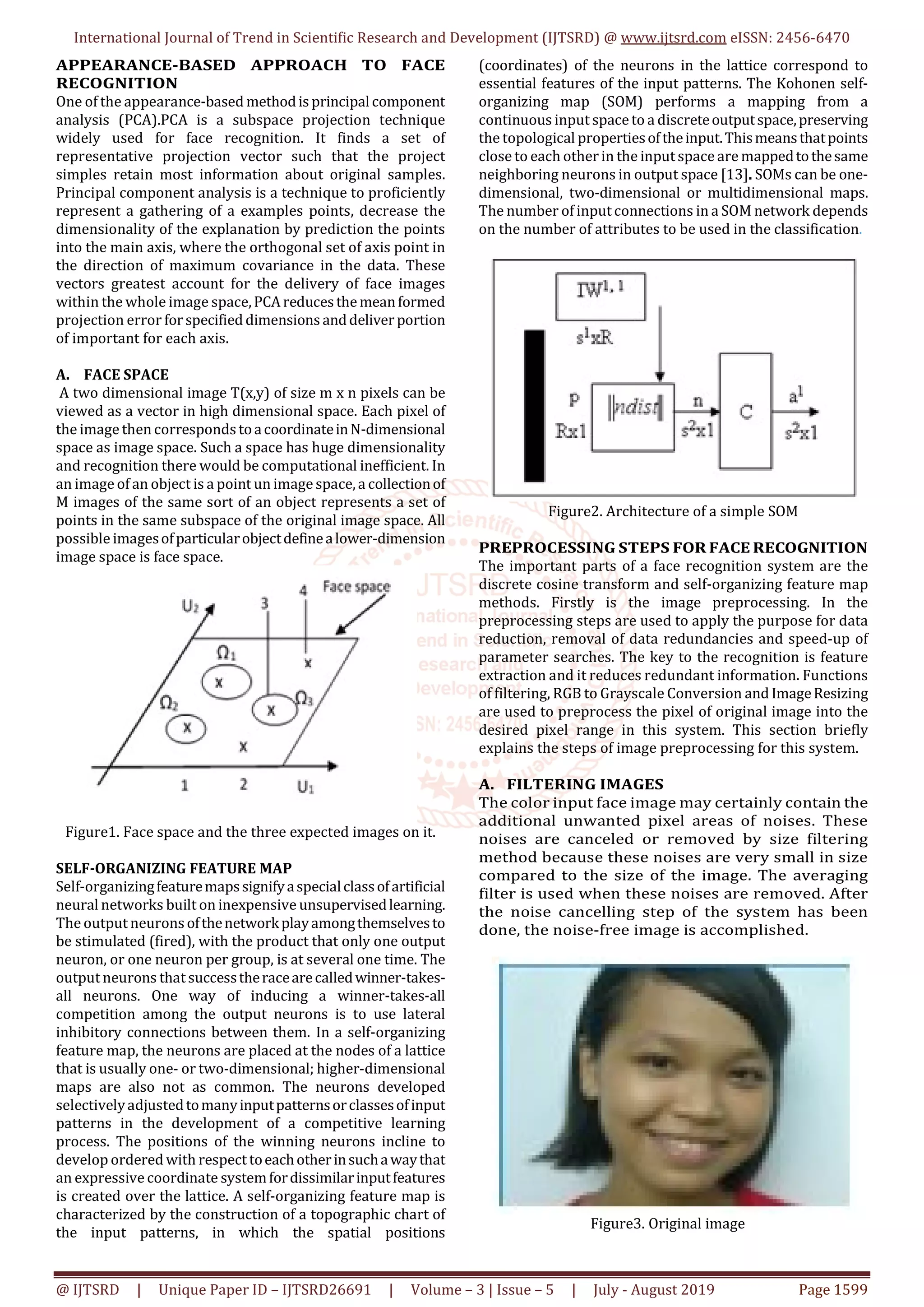Face Recognition System Using Self Organizing Feature Map And Appearance Based Approach Pdf
