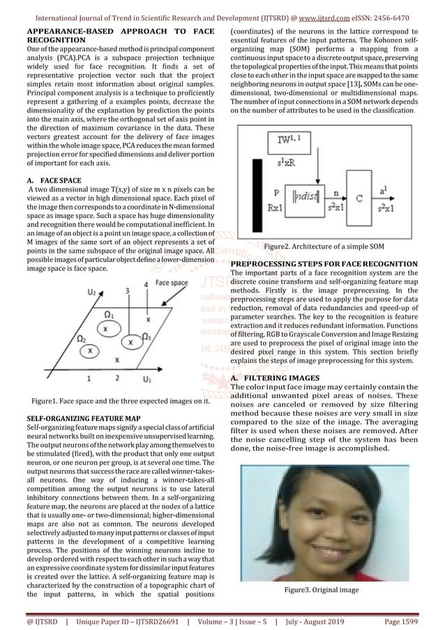 Face Recognition System using Self Organizing Feature Map and Appearance Based Approach | PDF