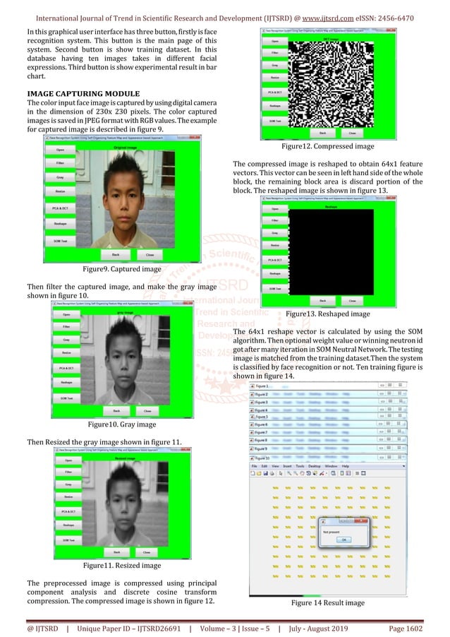 Face Recognition System using Self Organizing Feature Map and Appearance Based Approach | PDF