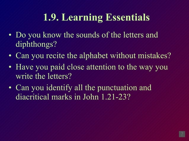 NT Greek Writing System Lec 2 | PPT