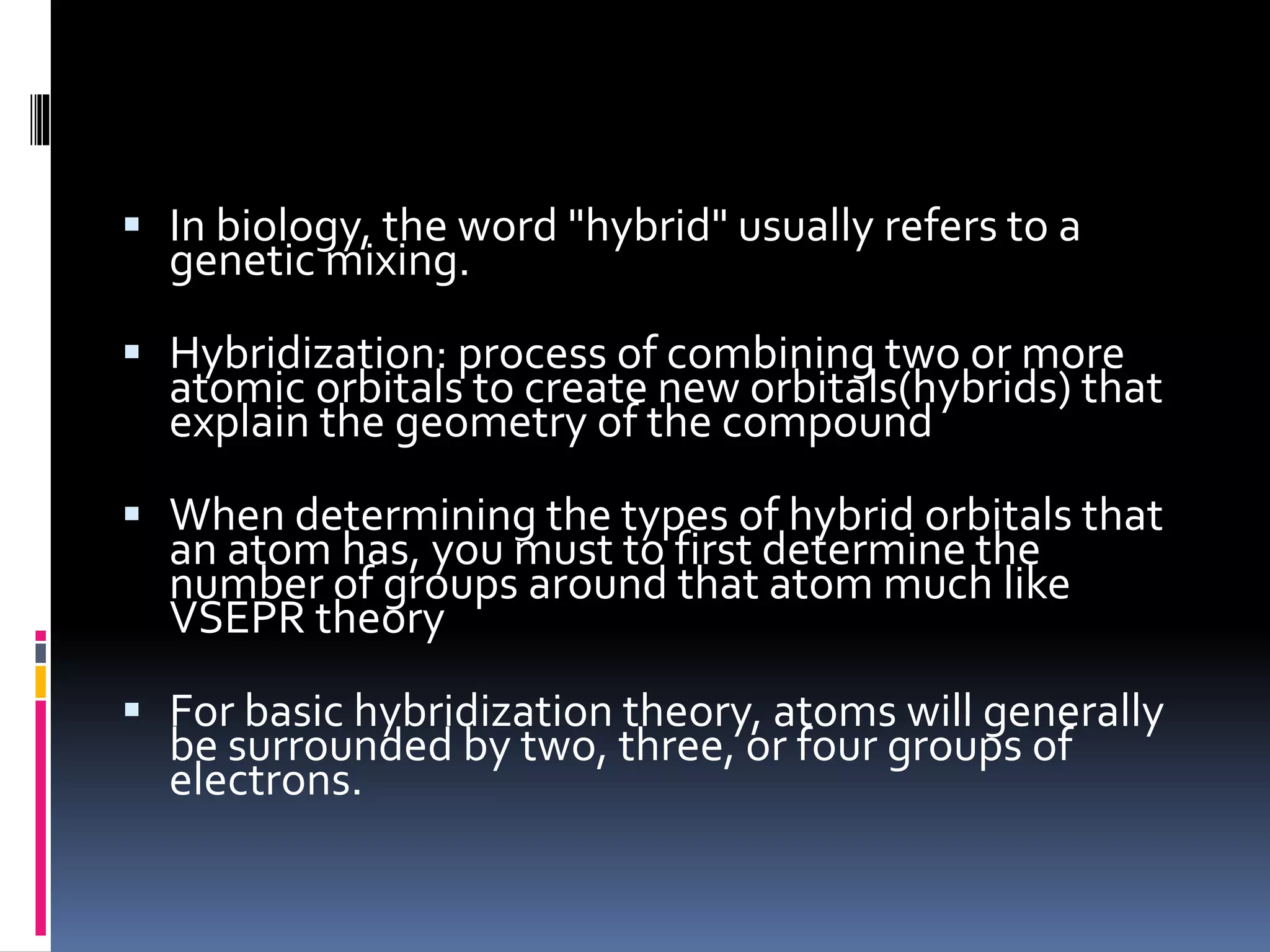 HYBRIDIZATION IN MOLECULE | PPTX