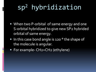 HYBRIDIZATION IN MOLECULE | PPTX | Chemistry | Science