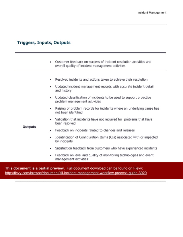 ITIL Incident Management Workflow - Process Guide | PDF | IT and ...