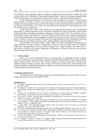 Evaluation of healthcare science student learning styles based VARK ...