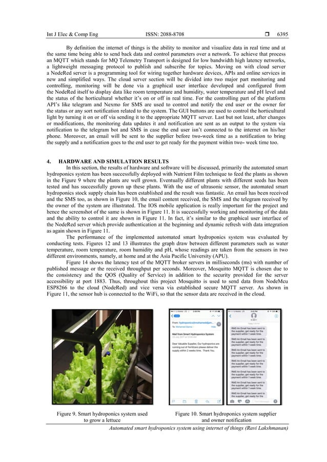 Automated smart hydroponics system using internet of things | PDF