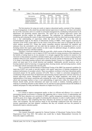 Best practice of ordinary national educational testing use in basic ...