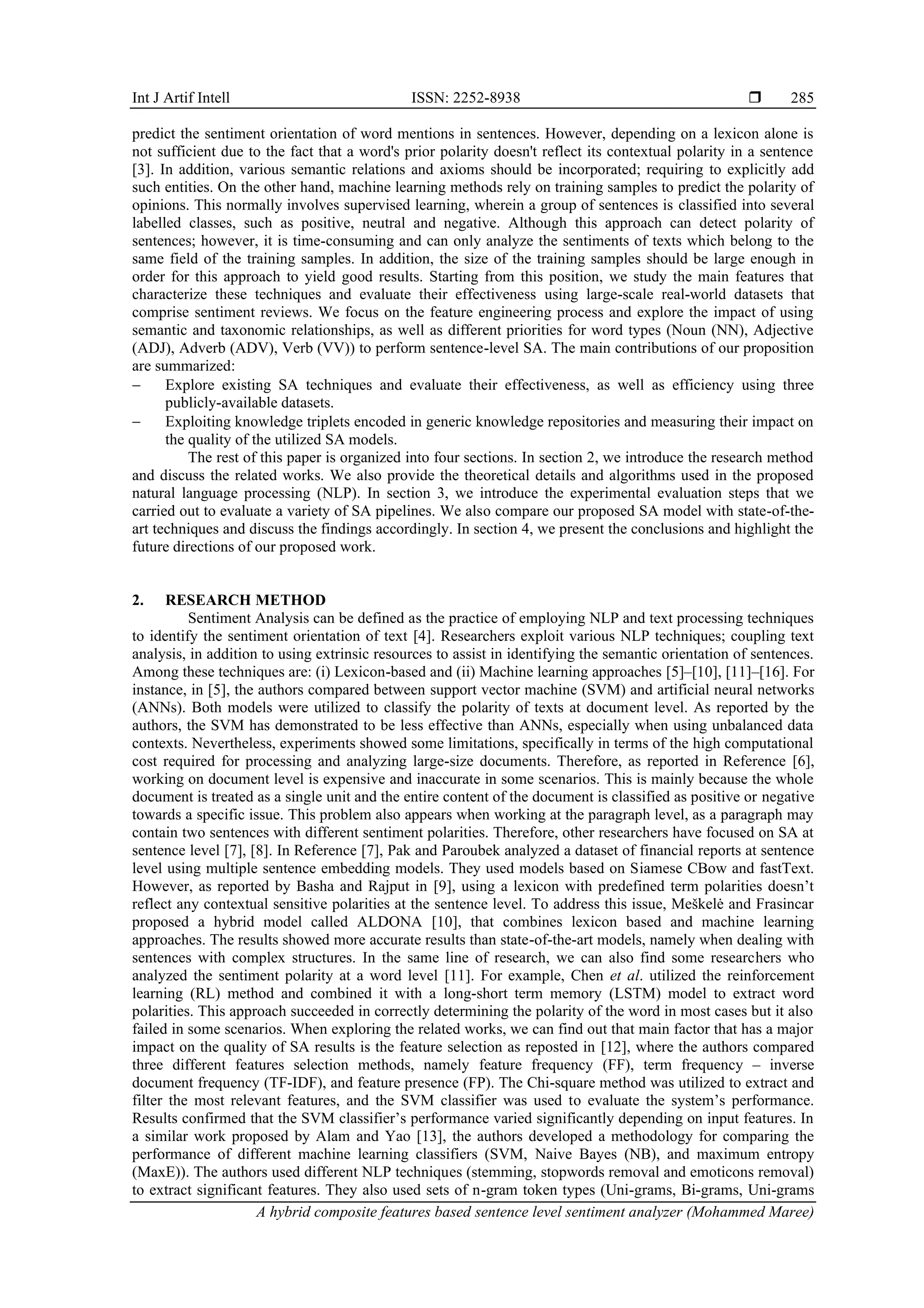 A hybrid composite features based sentence level sentiment analyzer | PDF A hybrid composite features based sentence level sentiment analyzer | PDF