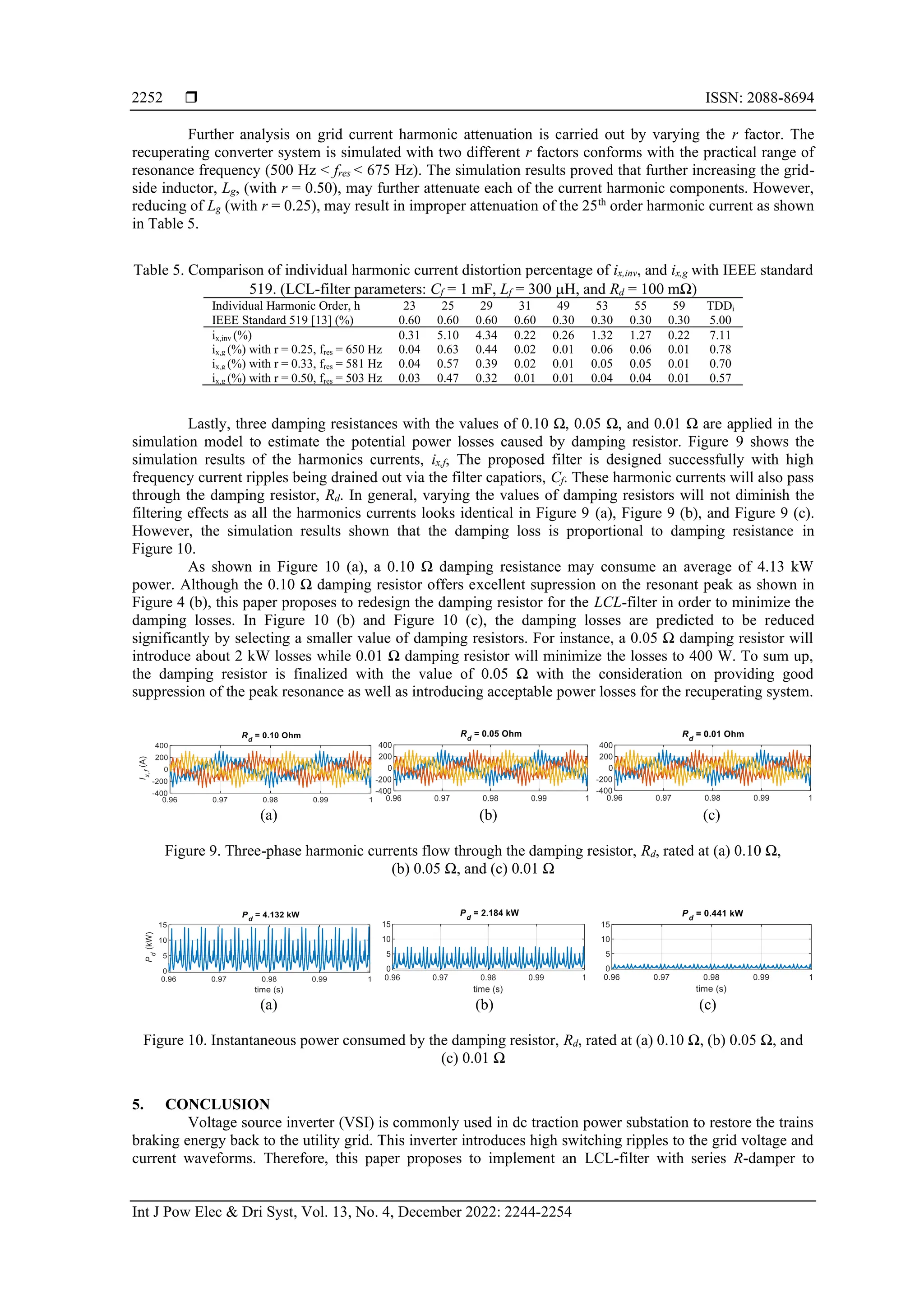 LCL-filter design and analysis for PWM recuperating system used in DC ...