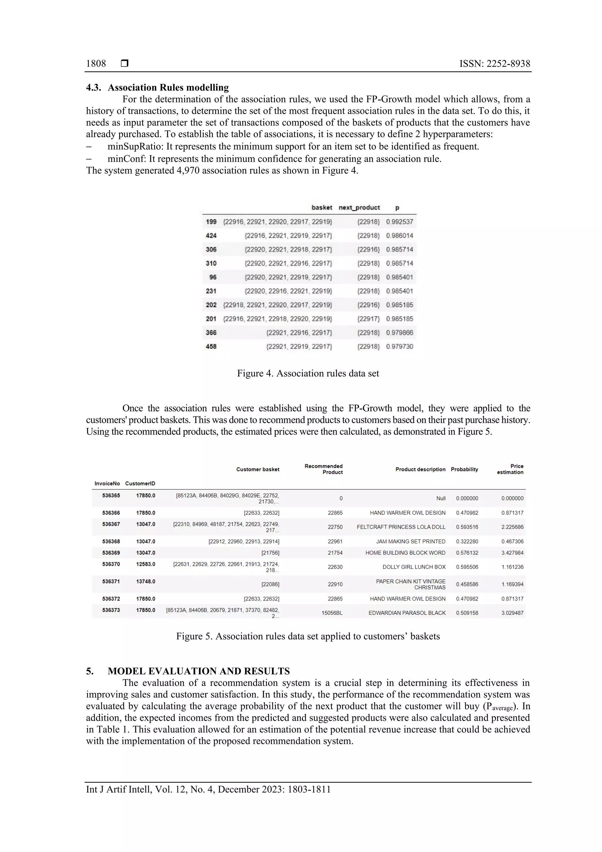 Machine learning based recommender system for e-commerce | PDF