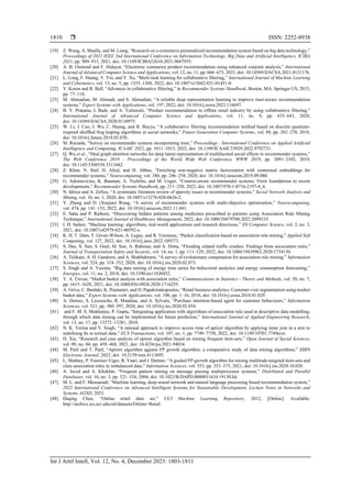 Machine learning based recommender system for e-commerce | PDF