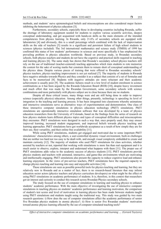 Effect of interactive computer simulations on academic performance and learning motivation of ...