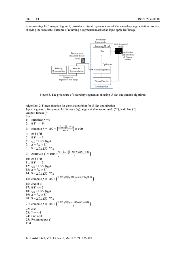 Optimized deep learning-based dual segmentation framework for diagnosing health of apple farming ...